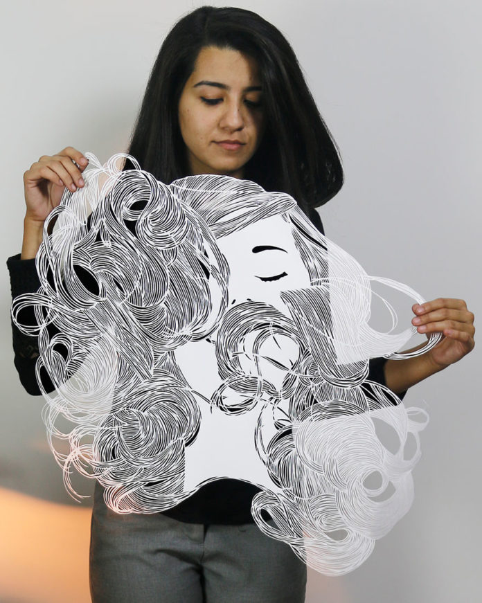 See How Artist Creates Unique Papercut Hairstyles - PlayJunkie