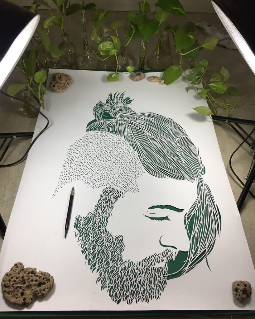 See How Artist Creates Unique Papercut Hairstyles - PlayJunkie