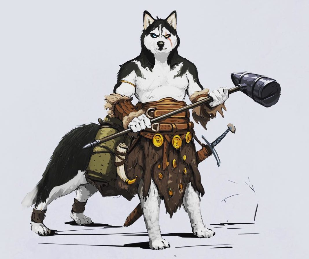Illustrator Reimagines Different Dog Breeds as Centaur Warriors ...