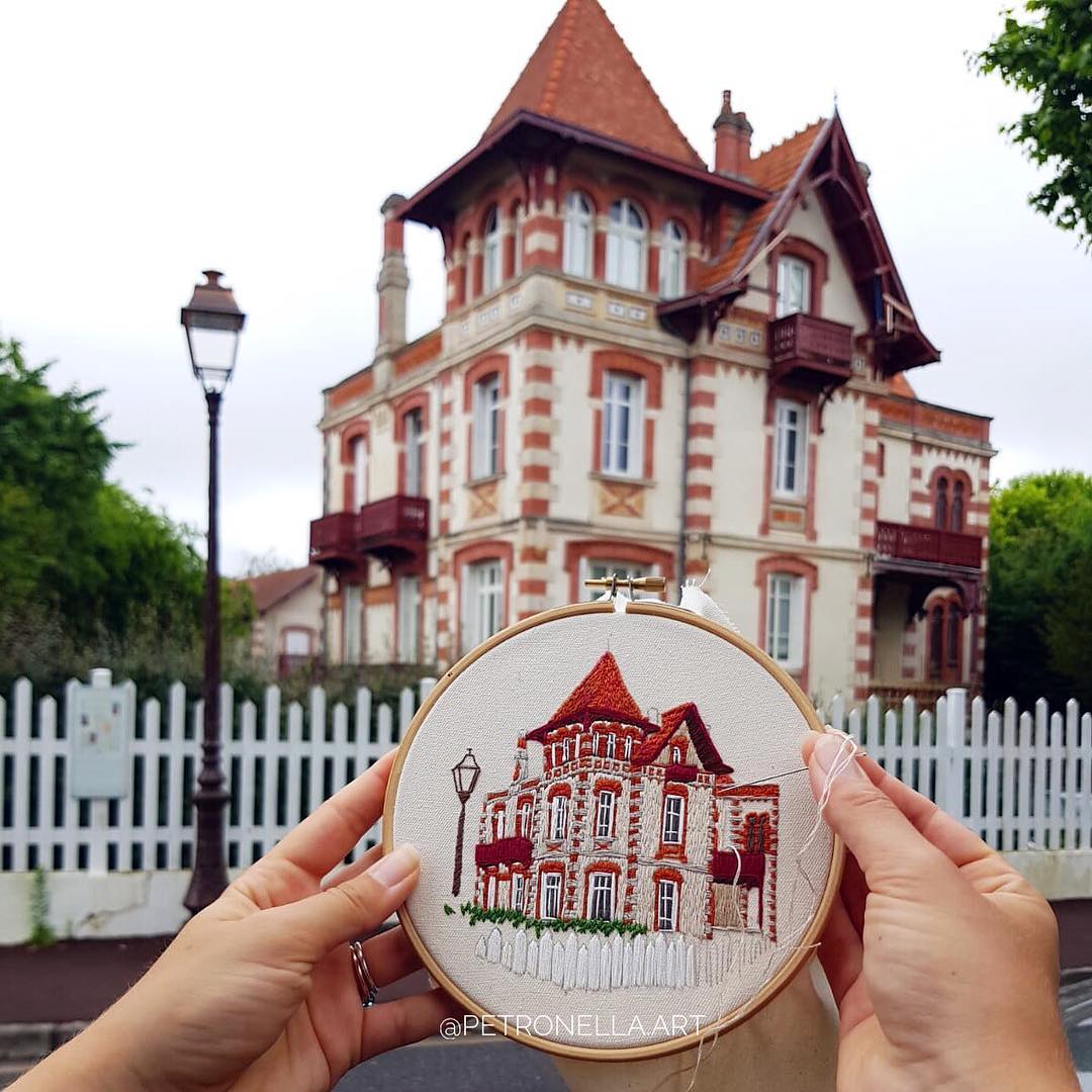 These Embroidery Patterns Capture The Beauty of European Architecture ...