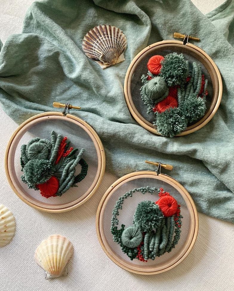 Check Out This Beautiful Ocean Inspired Embroidery - PlayJunkie