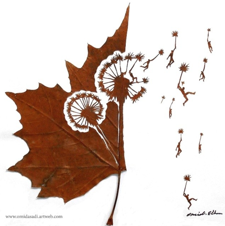 Artist Creates Remarkable Leaf-Cutting Art Inspired by Everyday ...
